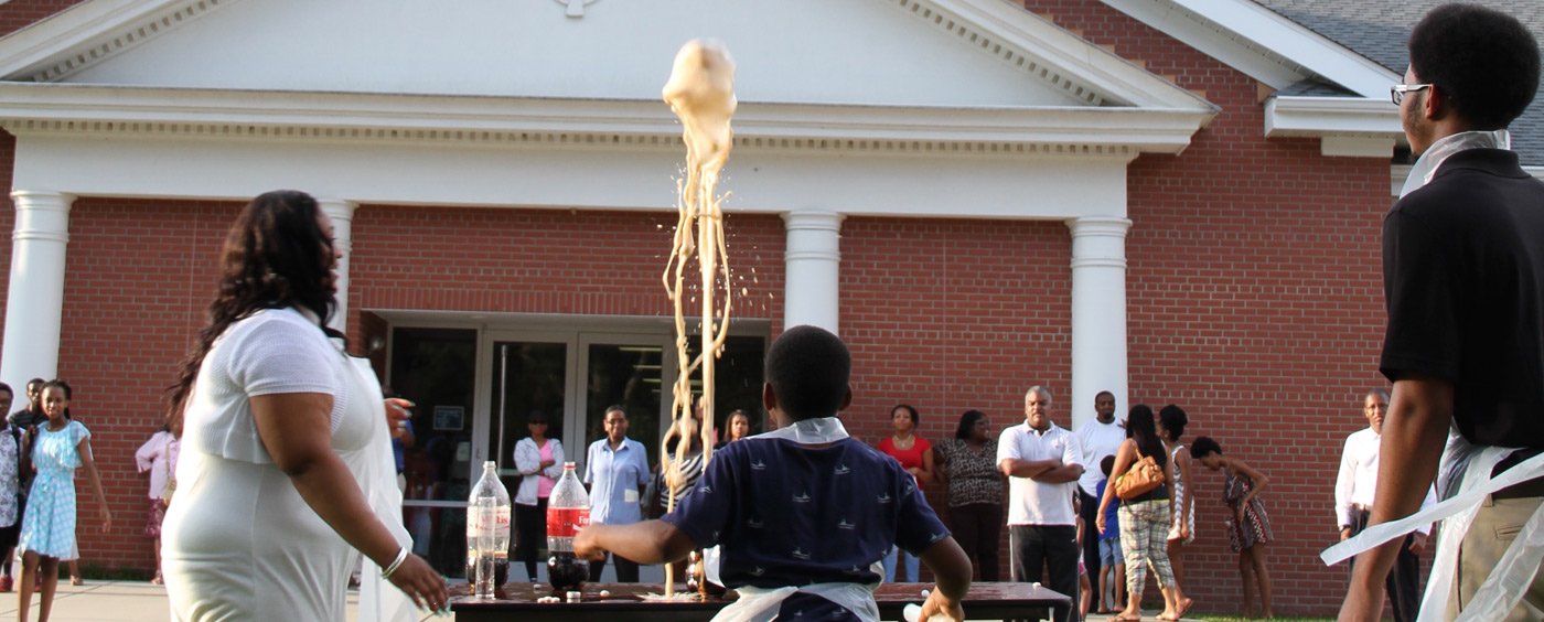 EXPLODING SODA: ECSU science camp trains teachers and students - Public ...